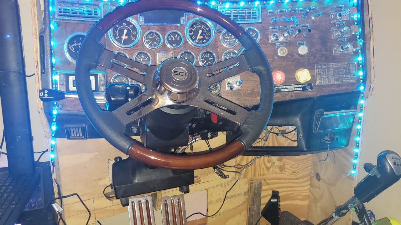 American Truck Simulator Cockpit rebuild Pt 1 - YouTube