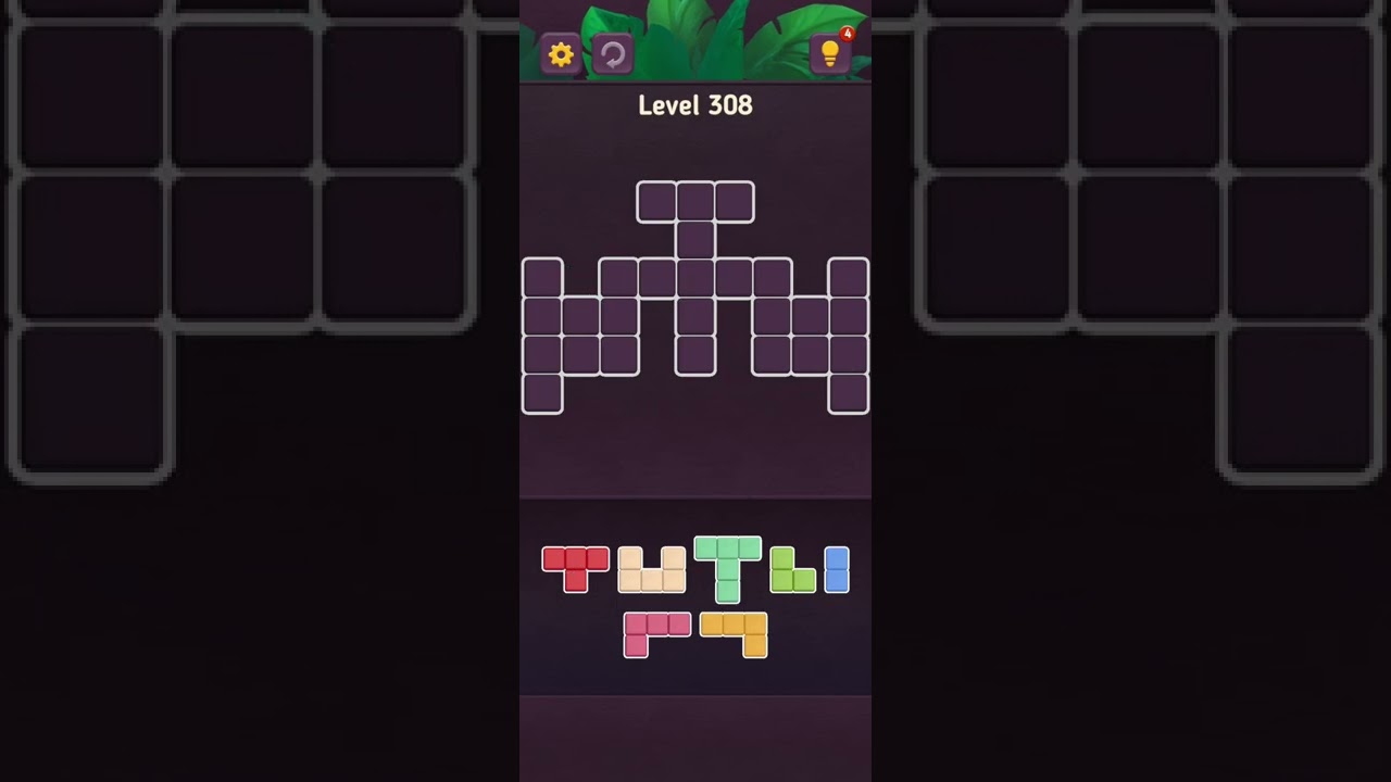 block king shapes level 306-308 - YouTube