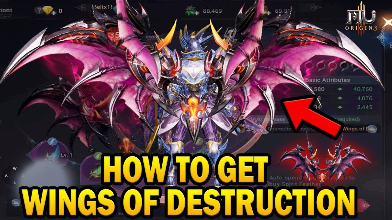 MU ORIGIN 3 ASIA - HOW TO ACTIVATE WINGS OF DESTRUCTION | MenchDrey ...