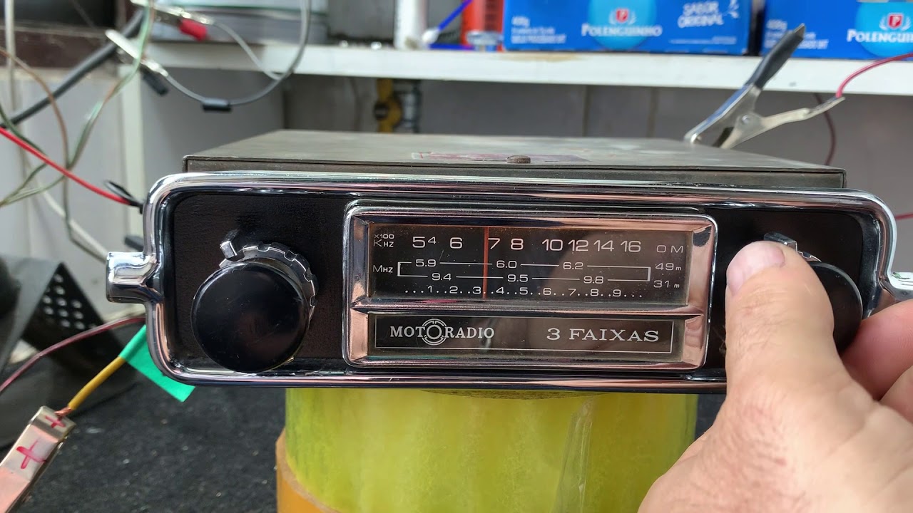 Auto Rádio Motoradio antigo 3 Faixas para Fusca (caf 771) - YouTube