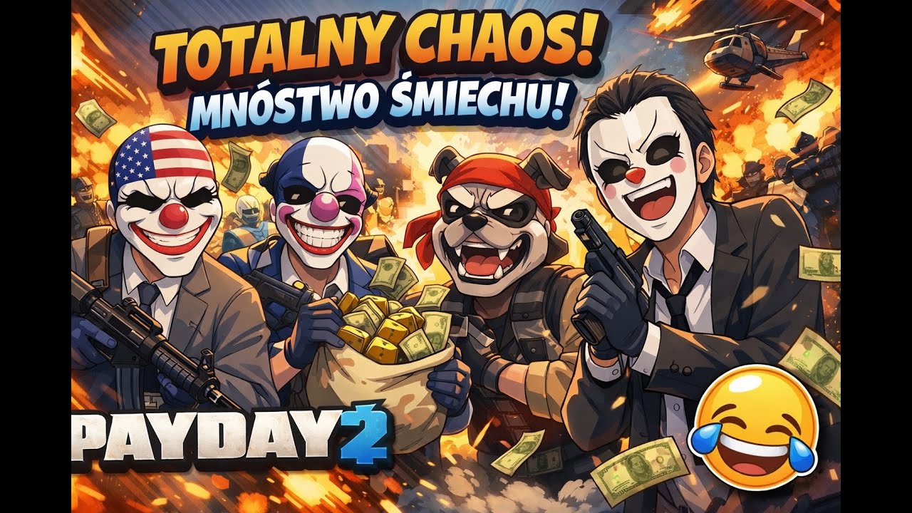 PayDay 2 | TOTALNY CHAOS I MNÓSTWO ŚMIECHU 😂 | Visn, Karu, Lego, Siner ...