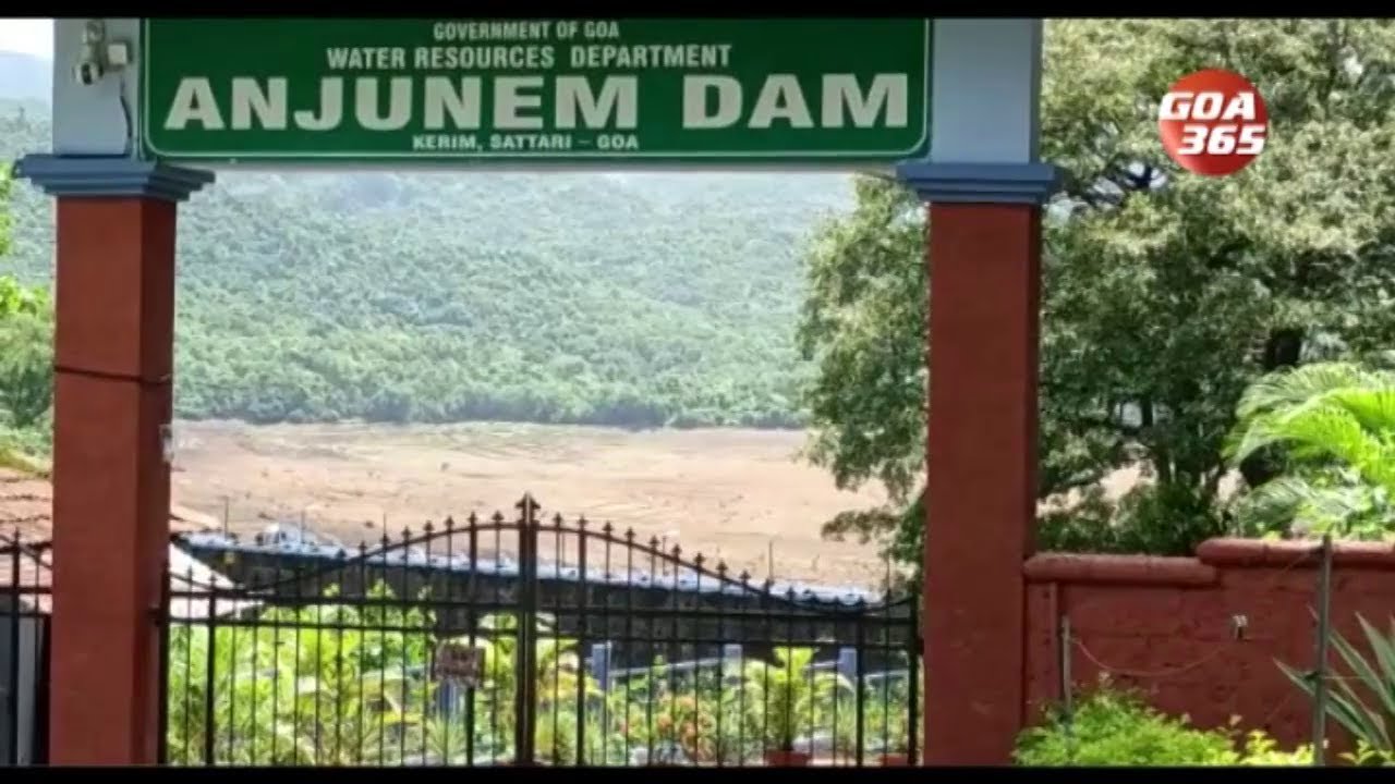 water level of Anjunem Dam in Sattari is very low - YouTube