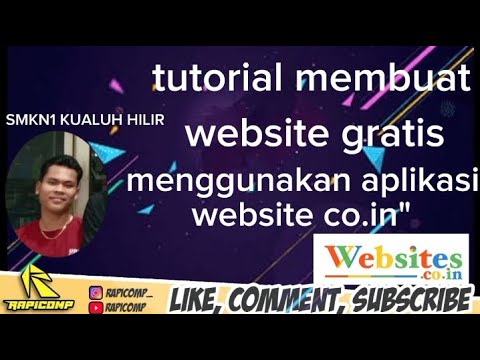 TUTORIAL LENGKAP CARA MEMBUAT SITUS WEBSITE DENGAN APK WEBSITE CO IN ...