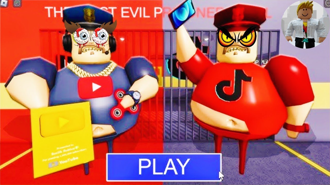 YOUTUBE BARRY VS TİKTOK BARYY'S PRISON RUN OBBY - YouTube