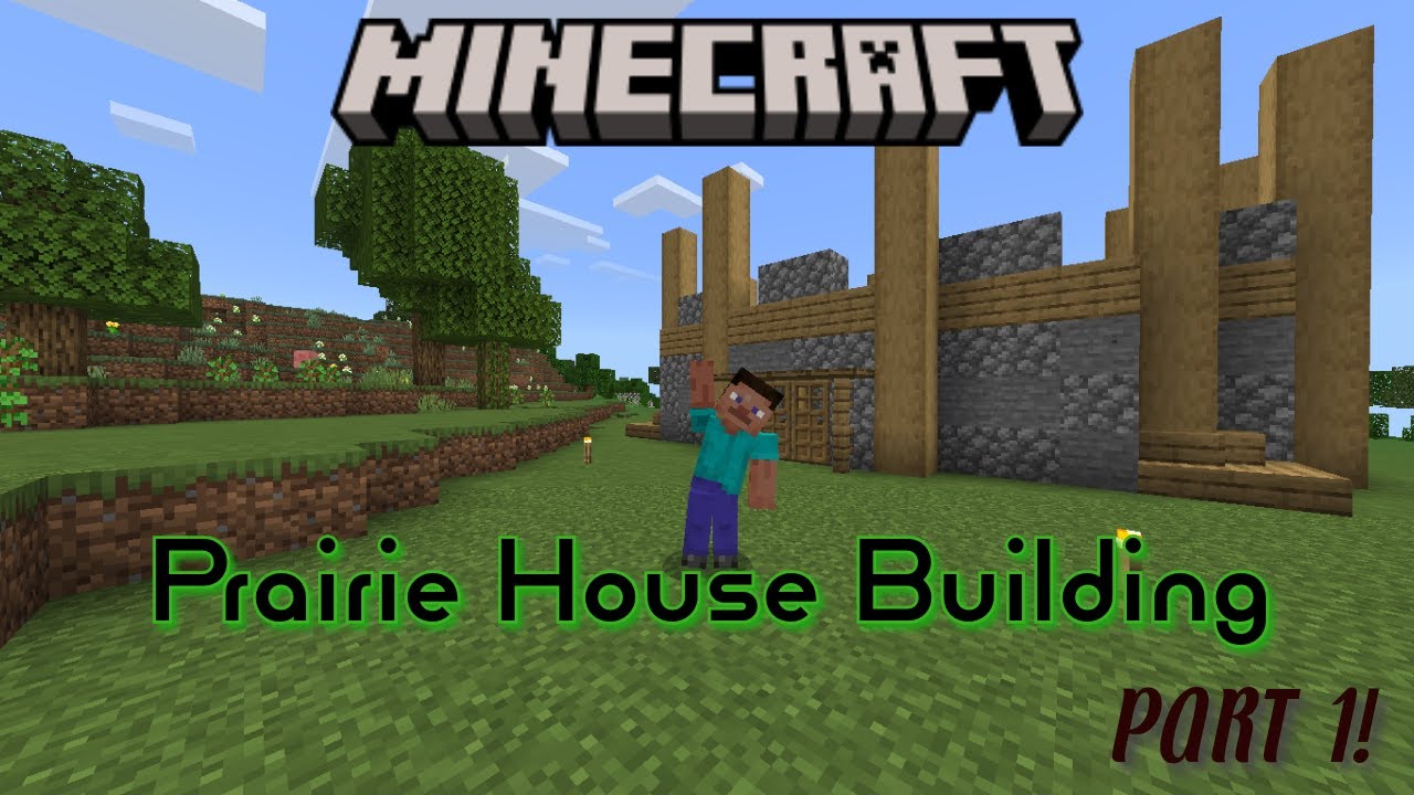 Minecraft Bedrock 1.20 Prairie House Building Longplay Part 1 (No ...