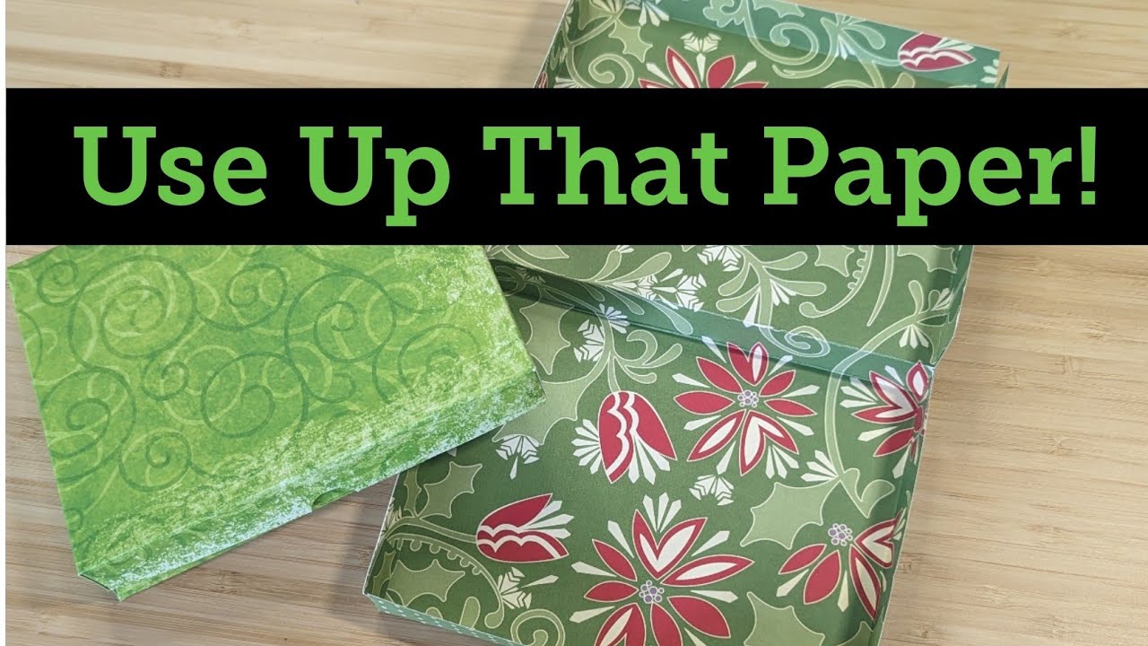 Simple & Stunning Card Gift Box | More Ways To Use 12 x 12 Papers - YouTube