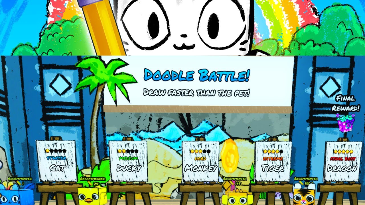 I TRIED TO OUT DRAW PETS IN PET SIM 99 - YouTube