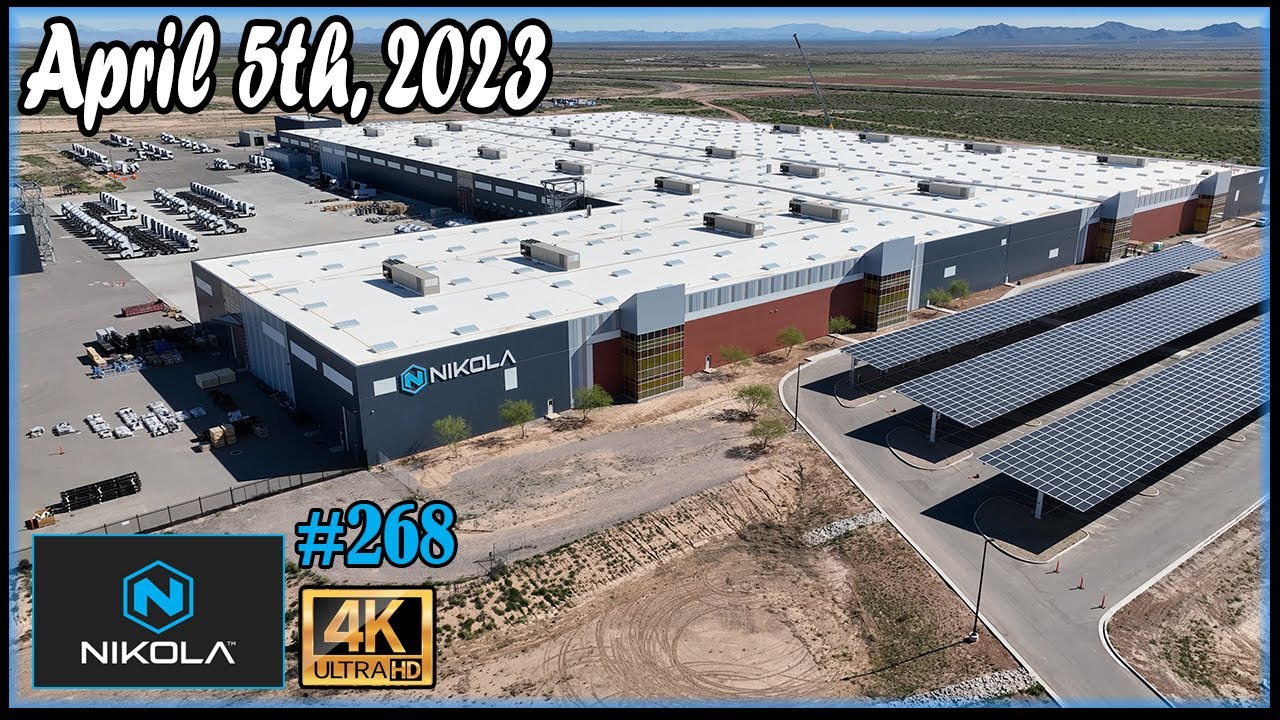 Nikola Semi Factory Construction Site April 5th, 2023 | Drone Footage ...