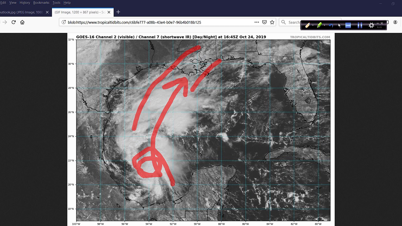 Invest 97L Quick Update October 24, 2019 - YouTube
