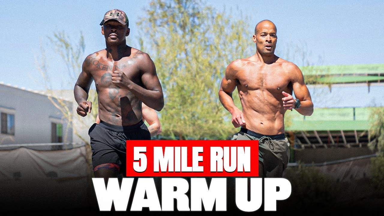 David Goggins Takes Israel Adesanya Through 5 Mile Warm Up Run & Talks ...