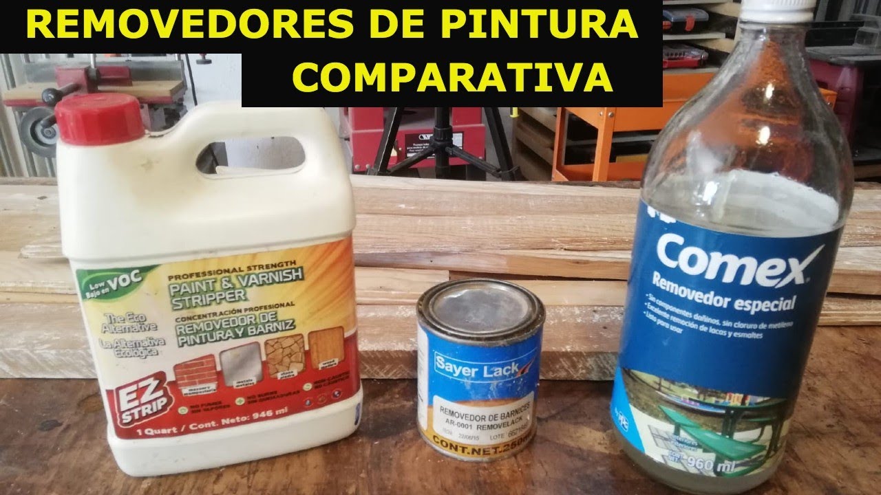 COMPARATIVA DE REMOVEDORES DE PINTURA Y BARNICES - YouTube