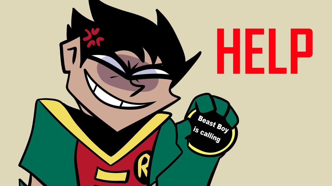 Robin trying to figure out Slade be like - YouTube