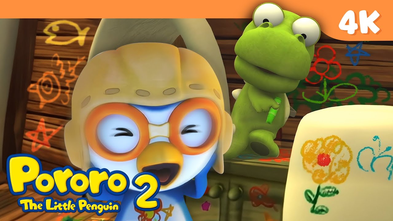 Crong the Great Painter | Pororo Season2[4K] | Learn Good Habits ...