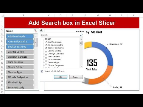 Pivot Table Super Tips in Excel | Search box in Slicer | Cross filter ...