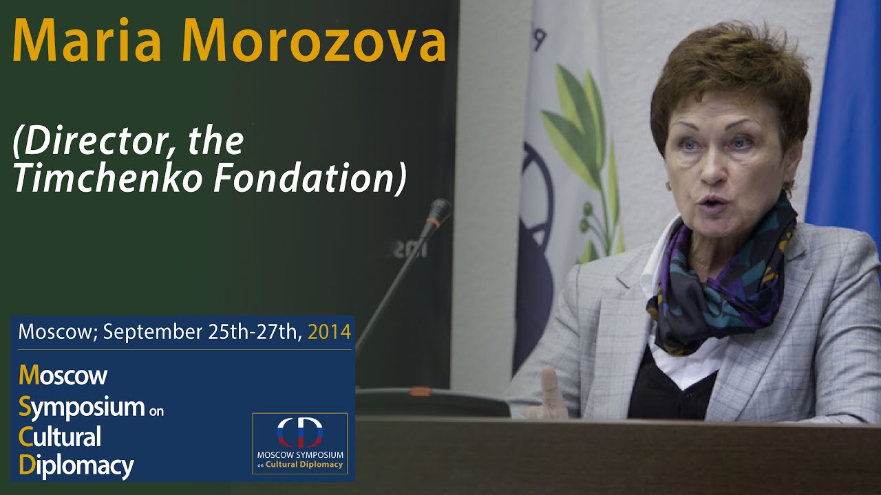 Maria Morozova (Director, the Timchenko Fondation) - YouTube