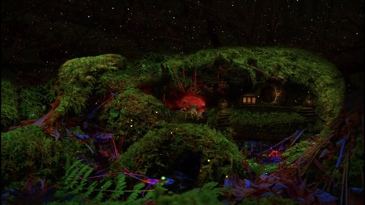 🌈 Psychedelic 🐊 Alligator House of the Magical Forest LUCID DREAM ...