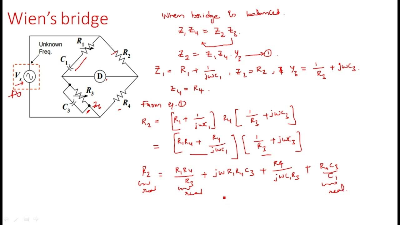 Wien's bridge | Frequency Measurement | Electrical Instruments ( EIM ) | Lec - 54 - YouTube