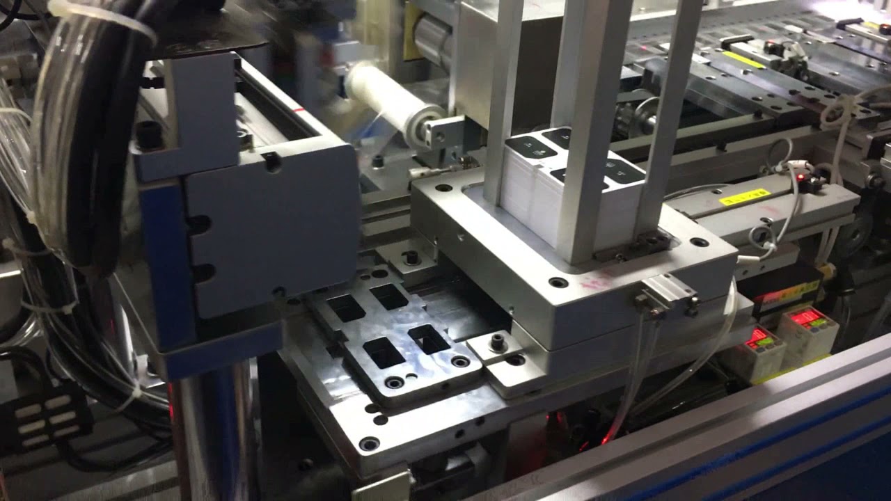 4 Chip SIM Card Packaging Machine YUP-4CMC-800 - YouTube
