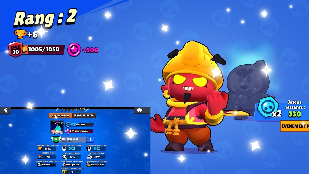 🔥WOUAH! Djinn RANG 30 en duo showdown sur BRAWL STARS!😍 (Par Justin et ...