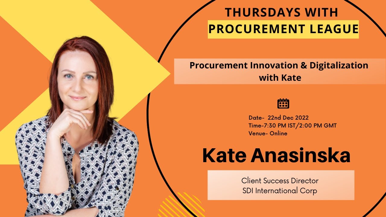 Procurement Innovation & Digitalization with Kate - YouTube