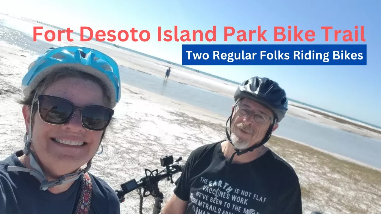 Fort Desoto Island Park Trail (Two Regular Folks Riding Bikes) - YouTube