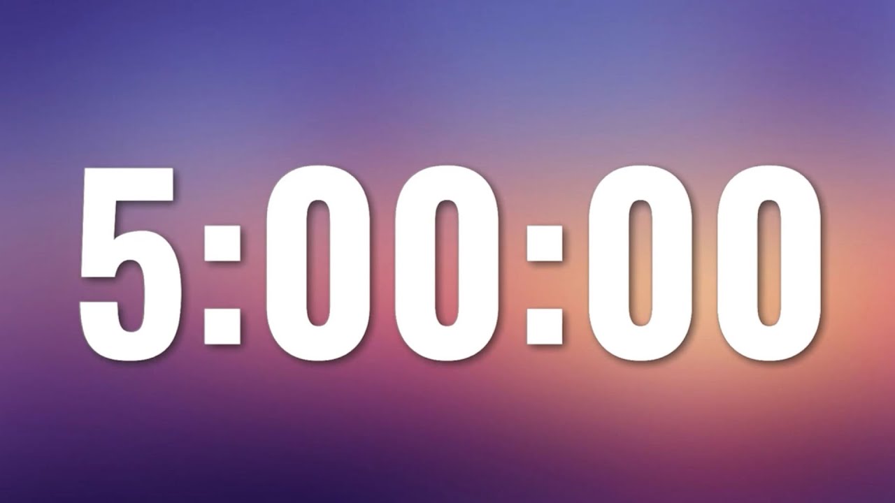 5 Hour Timer - No Sounds, No Ads, No Music - YouTube