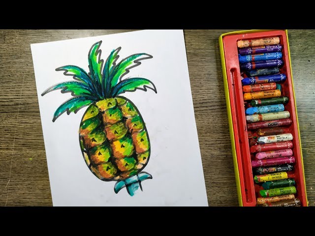 Pineapple Images Drawing With Colour - Infoupdate.org