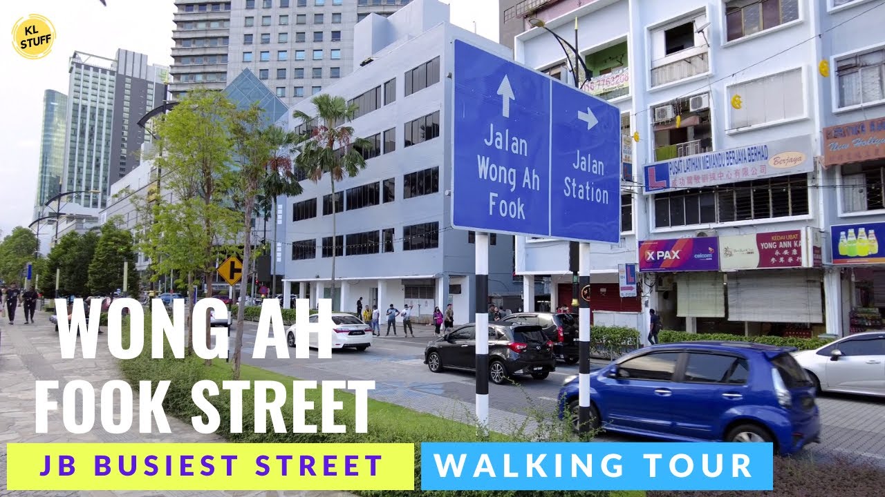 Johor Bahru Busiest Street | Wong Ah Fook Street - YouTube