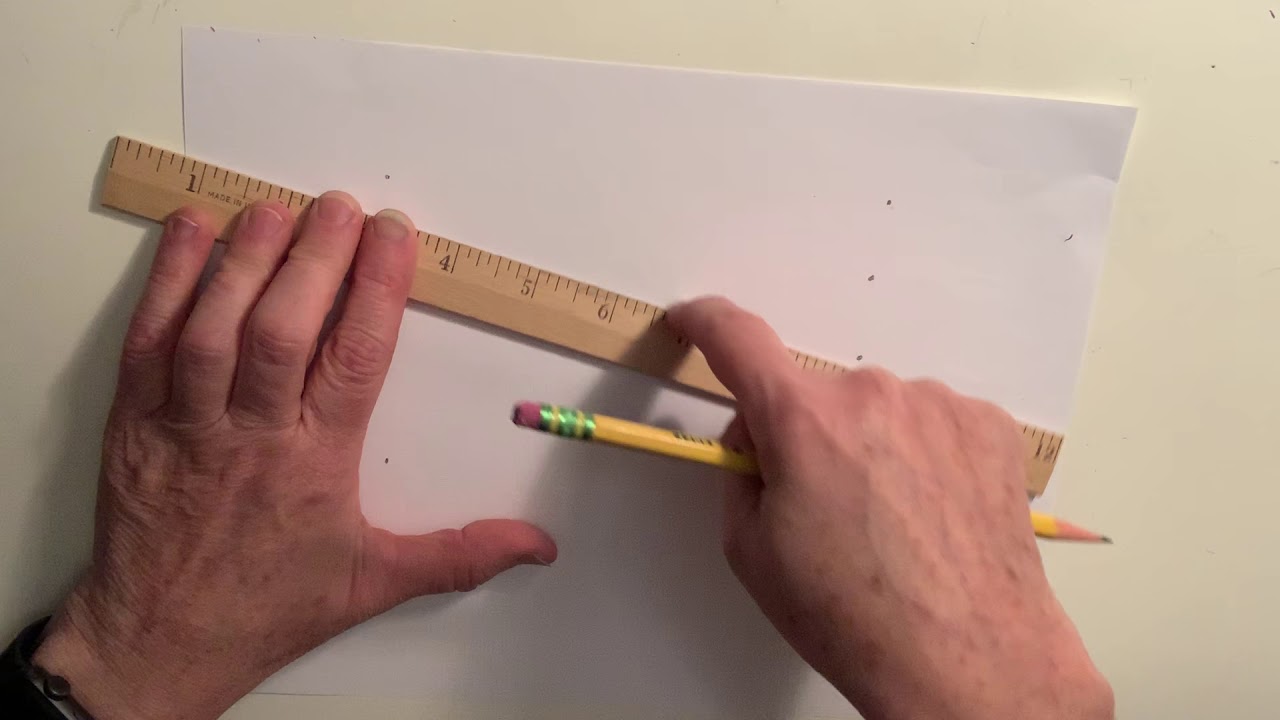 1 Straight line with ruler - YouTube