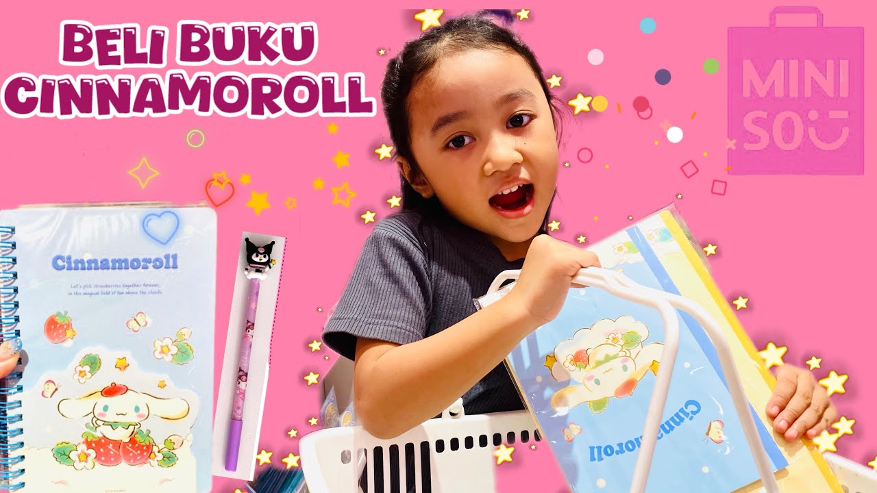 BERMAIN DAN BELI BUKU TEMA SANRIO DI MINISO PINK | BUYING SOME BOOKS AT ...