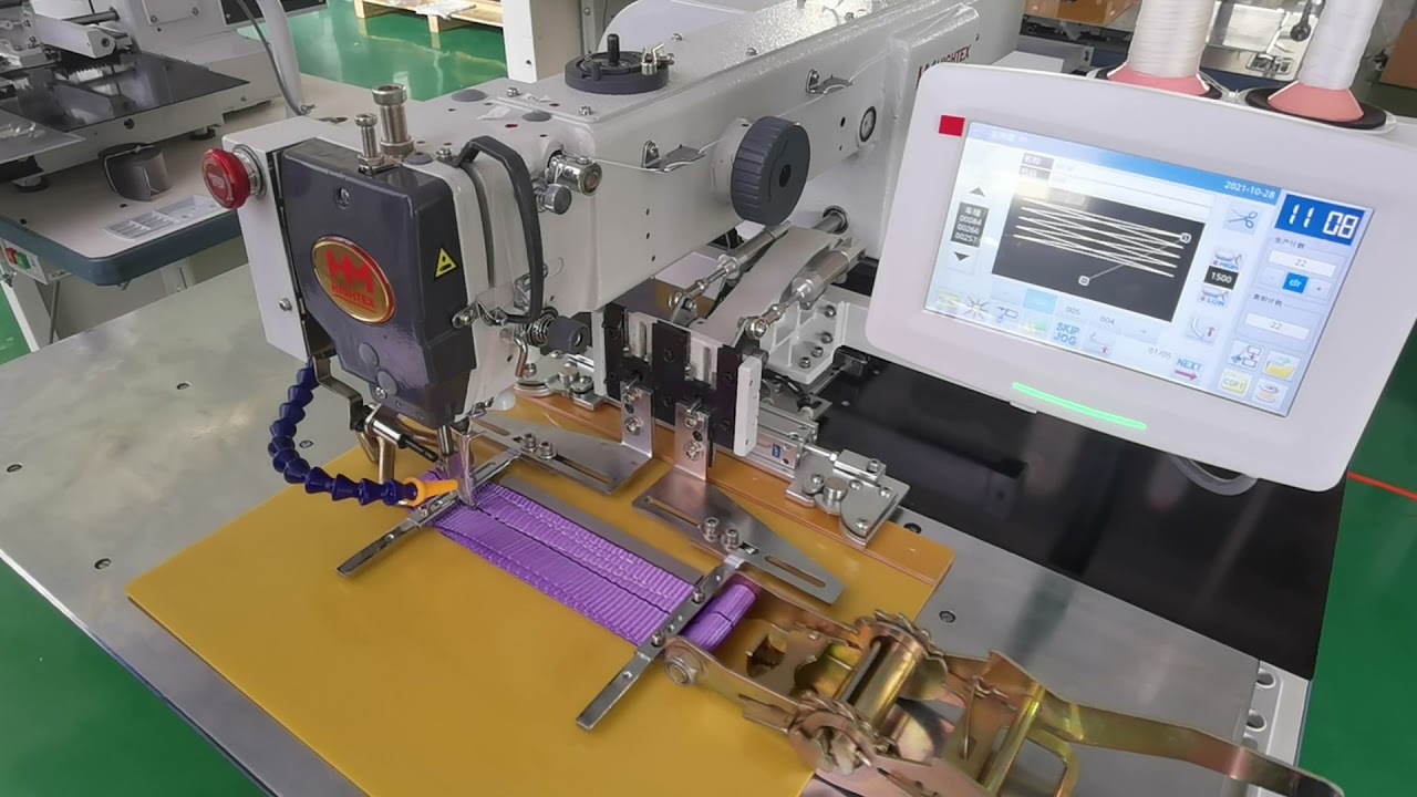 Automatic Tie Down Strap Cargo Lashing strap sewing machine to South ...
