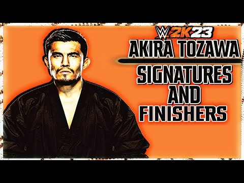 WWE 2K23 - Akira Tozawa Signatures and Finishers - YouTube