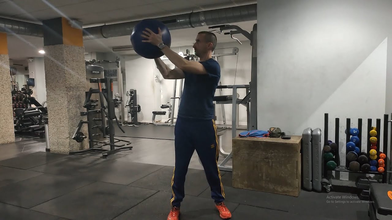 Medicine Ball Wood Chop - Work Core, Obliques, Abdominal Muscles ...
