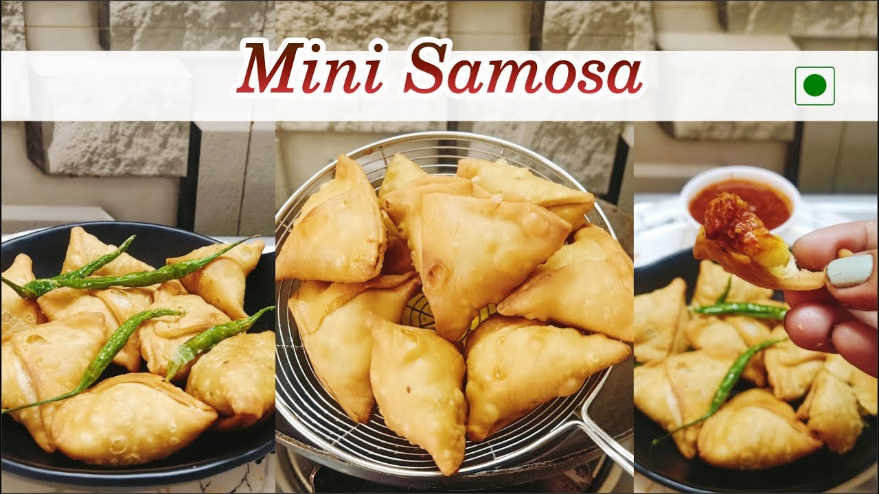 Mini Samosa | मिनी समोसा | Potato stuffed mini Samosa | आलू मिनी समोसा ...
