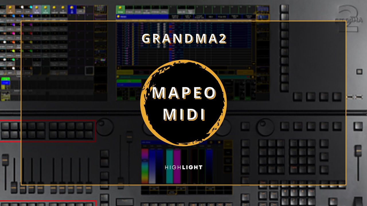 🎹MIDI MAP - GrandMA2 onpc - YouTube