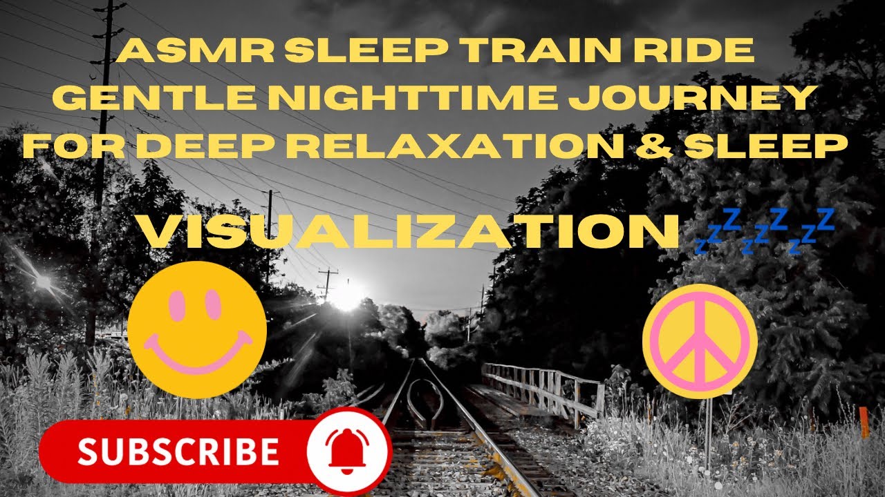 ASMR Visualization for Sleep 😴 Train Ride | Gentle Nighttime Journey ...