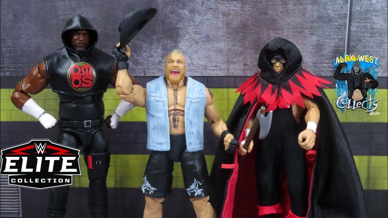 WWE Mattel Elite 108 Brock Lesnar, Terry Gordy (Executioner) & Omos ...
