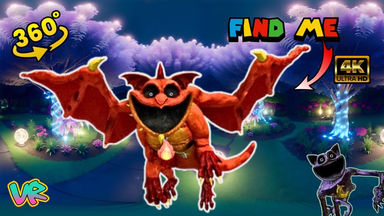 Dragon Poppy Playtime 3 | Smiling Critters | Finding Challenge 360 | VR ...