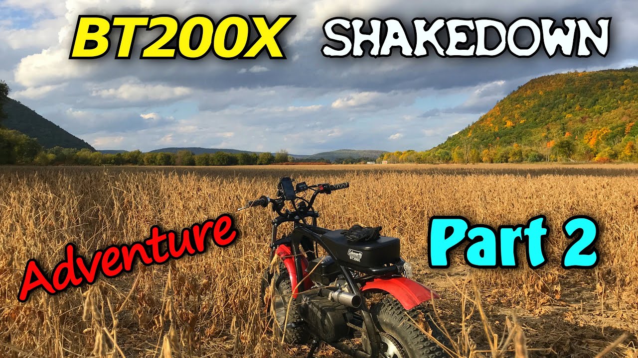Coleman BT200X Mini Bike -Epic Shakedown Ride Adventure - Part 2 - Ran ...