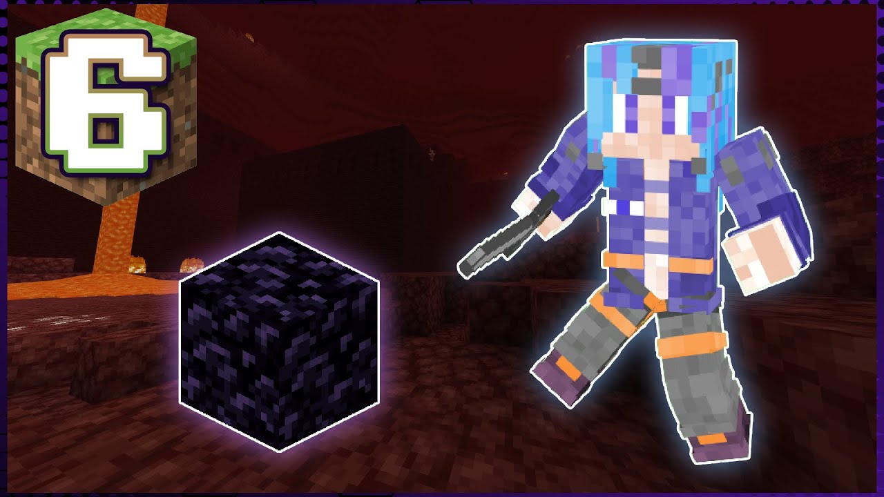First Steps Into the Nether, Its Scary | Minecraft [6] - YouTube
