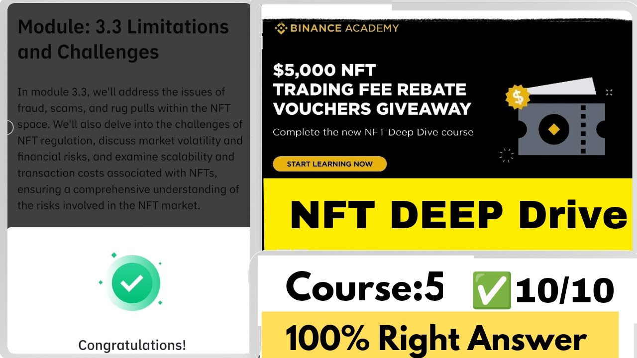 Binance Academy Course 5 and Quiz || NFT Deep Dive - YouTube