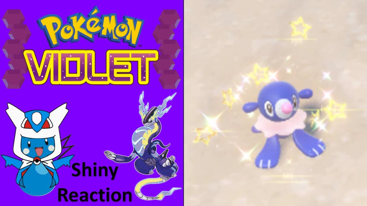 Pokemon Violet: Shiny Popplio Reaction - YouTube