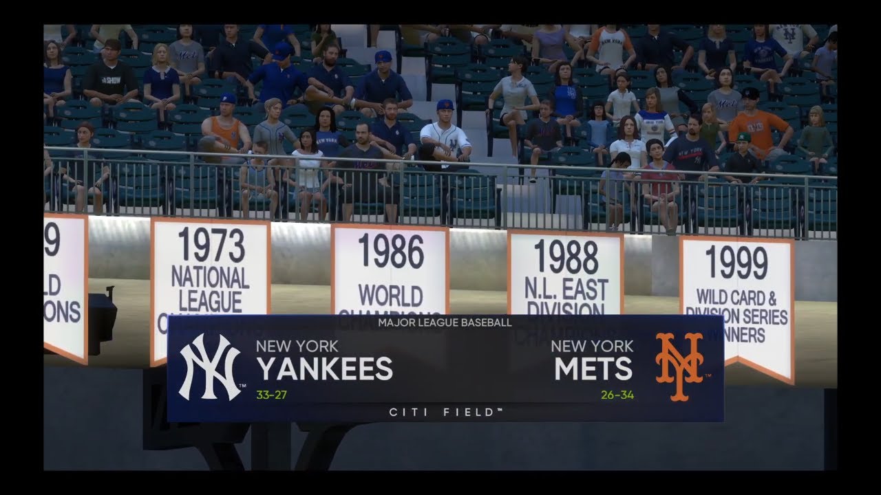 The Show 21 Full Match - New York Yankees vs New York Mets - Simulation ...