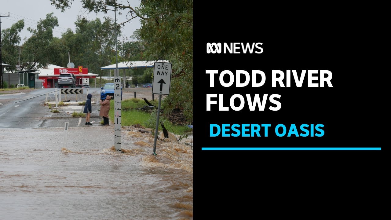 The usually-dry Todd River flows through Alice Springs | ABC News - YouTube