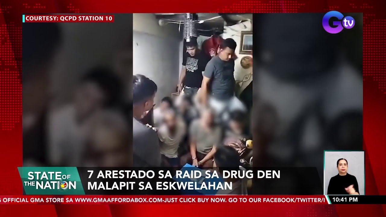 Pito, arestado sa raid sa drug den malapit sa eskwelahan | SONA - YouTube