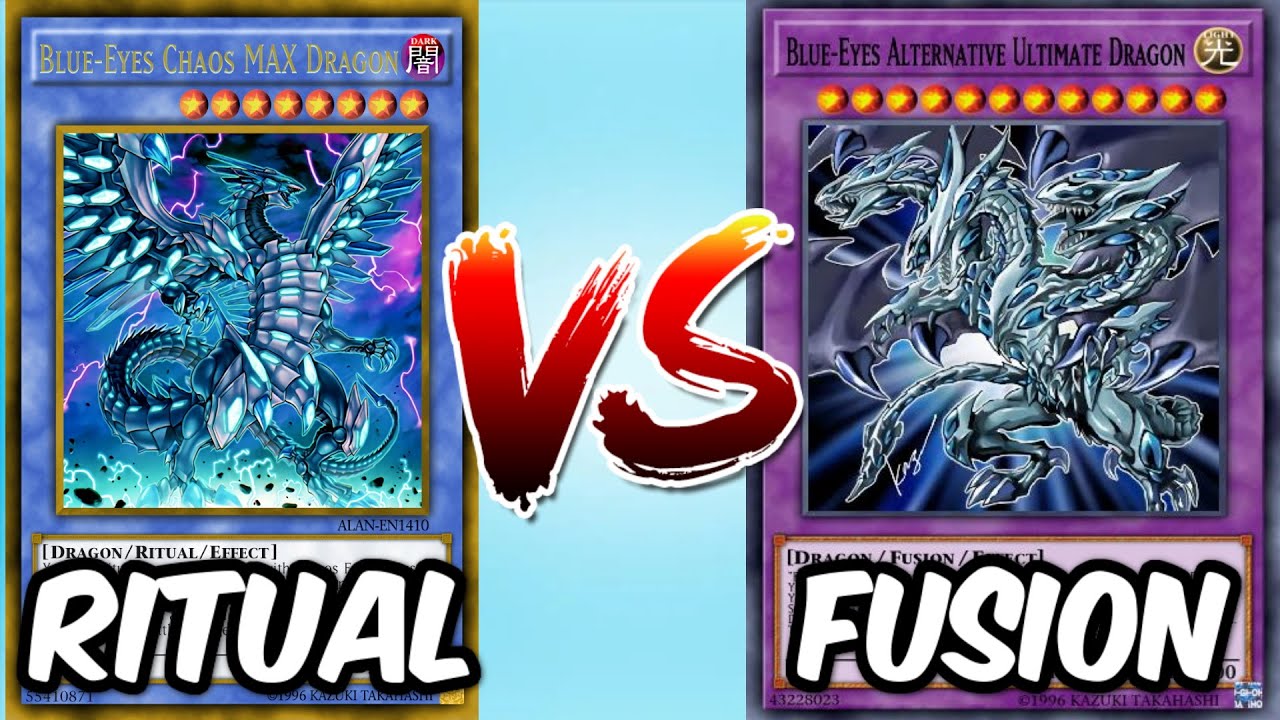 Dragon December What If! Blue Eyes Fusion Vs Blue Eyes Ritual! - YouTube
