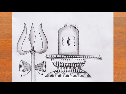 Mahashivratri Drawing Easy || How to Draw Shivling With Pencil Sketch ...