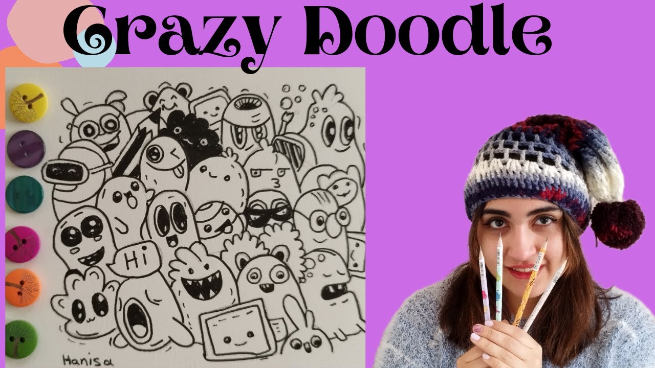 Draw crazy doodle:wonderful doodle #doodle #doodleart #paint - YouTube