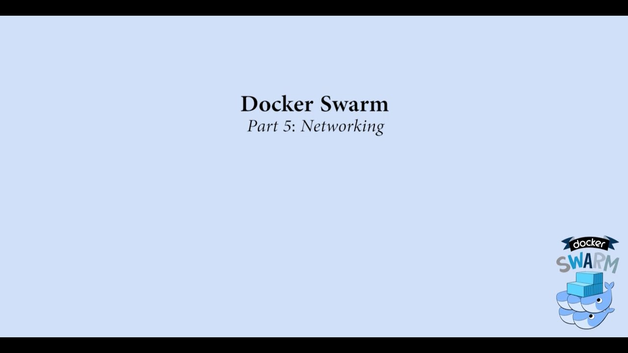Docker Swarm Part 5: Networking - YouTube
