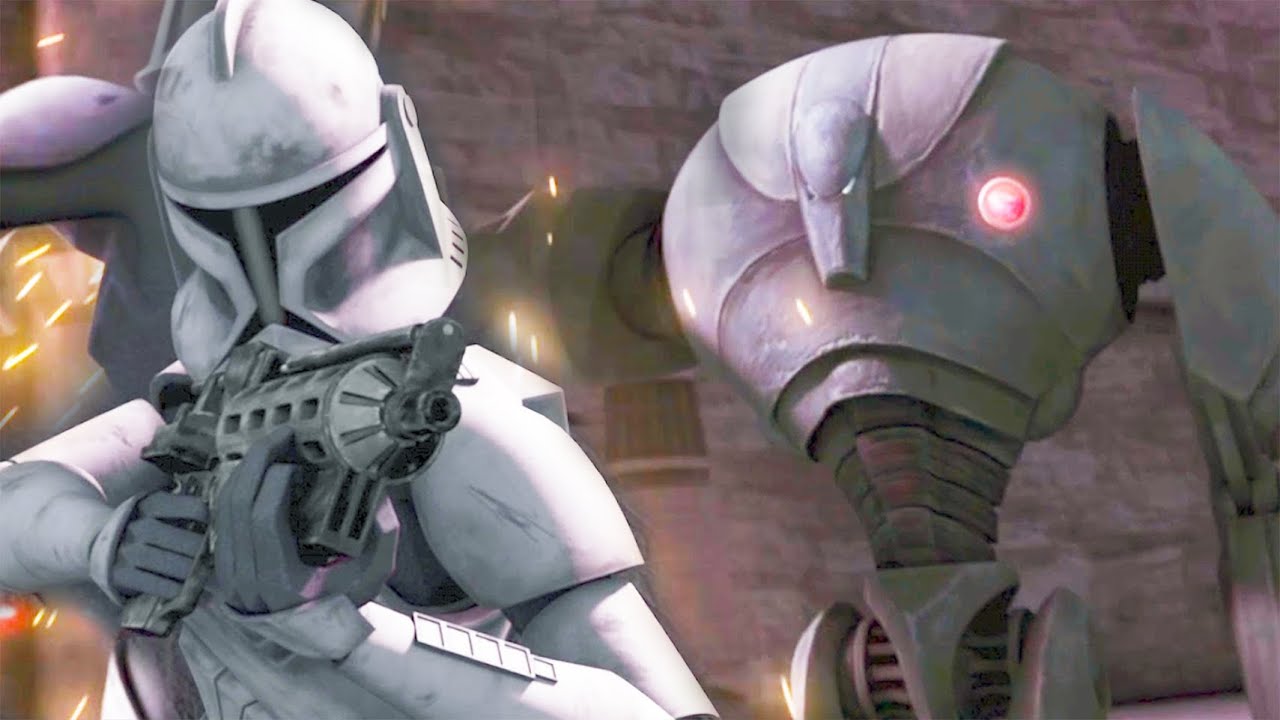 Clone Who Punched a SUPER Battle Droid - YouTube
